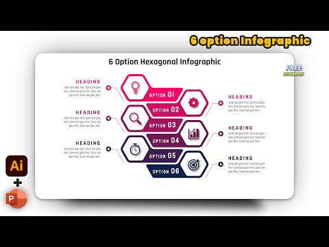 88.Free Download Adobe Illustrator and PowerPoint 6 Step Business | Infographic Design