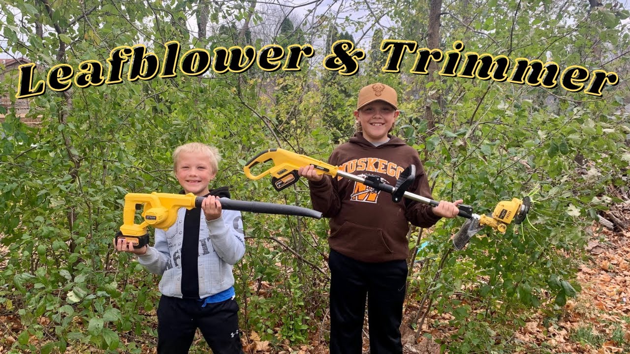 Imoum Cordless Leaf Blower & Trimmer - Unboxing, Testing & Review!!