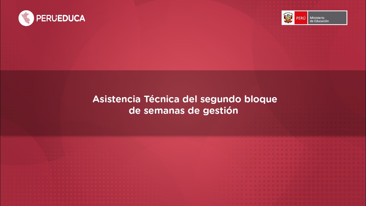 Asistencia Técnica del segundo bloque de semanas de gestión