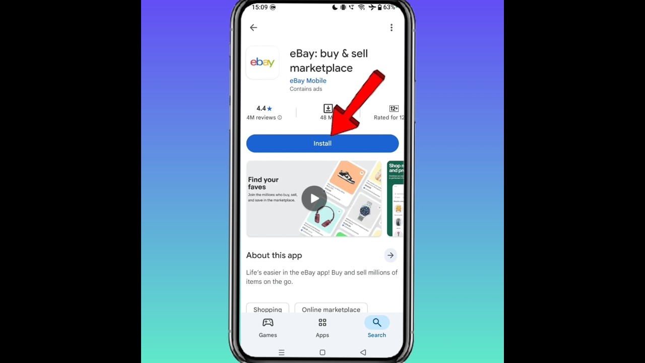 How To Install eBay App On Android || How To Download eBay Shopping App #ebay