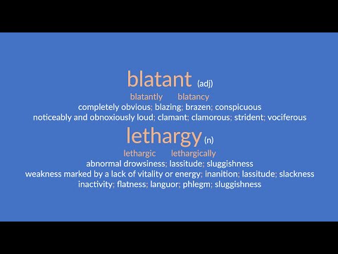 blatant & lethargy