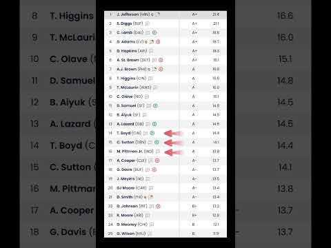 Week 11 Fantasy WR Rankings (PPR) #fantasy #startsit #ranking #startemsitem #nfl #expertpicks #fyp