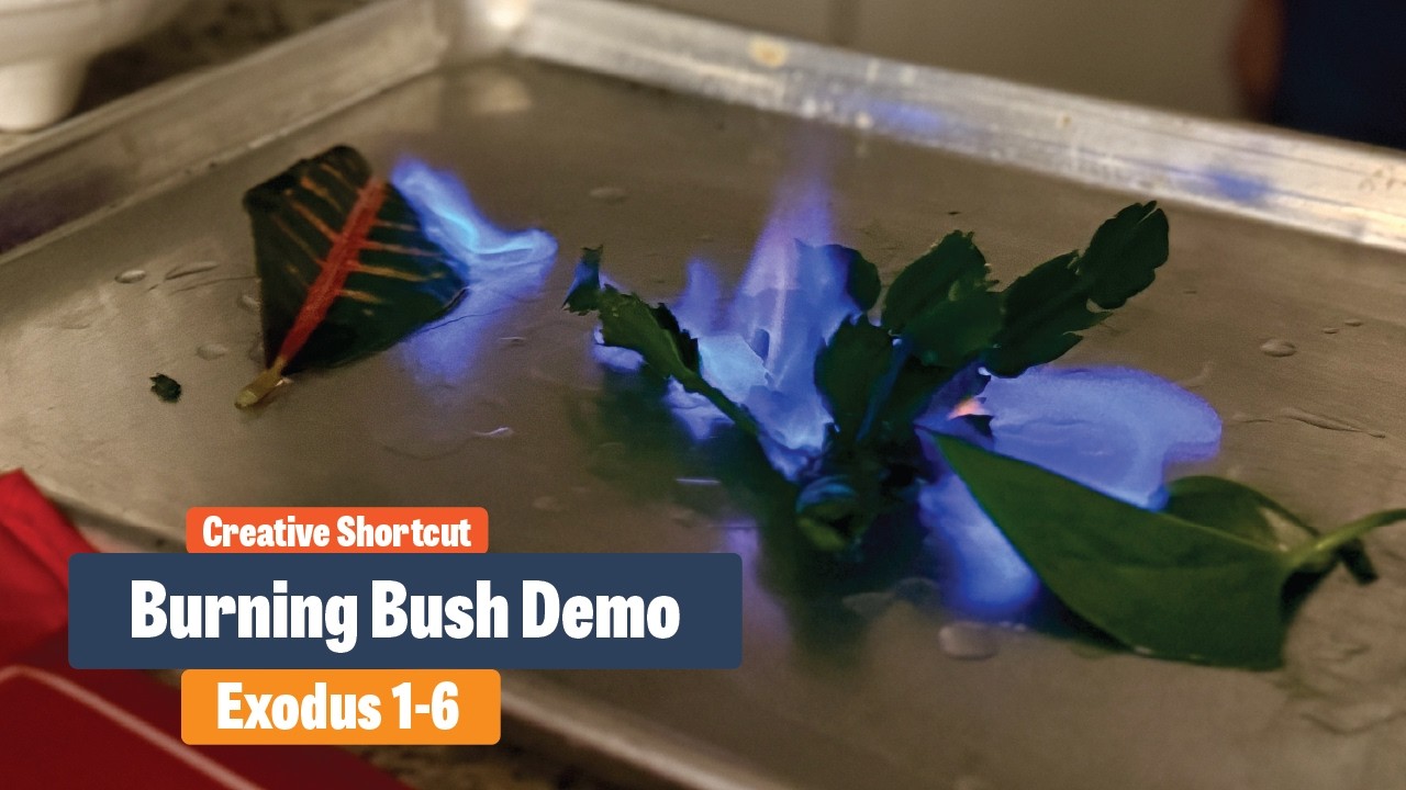 Object Lesson on God's Miracles | Burning Bush Activity