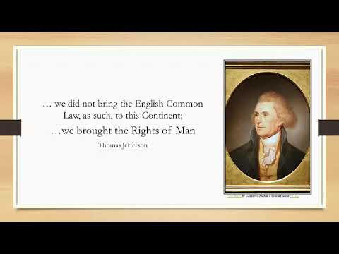 American Constitutional / Common Law History Chapter 1, Pt 1
