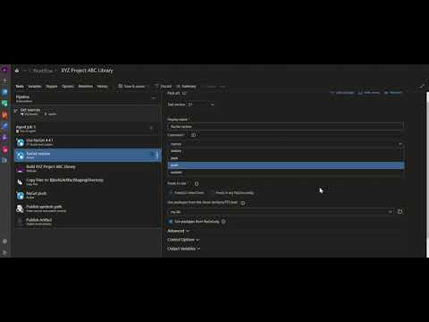 Creation of build pipeline on Azure Devops for Net framework projects