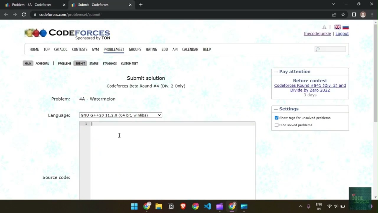 PROBLEM 4A-WATERMELON || CODEFORCES || C++ SOLUTION