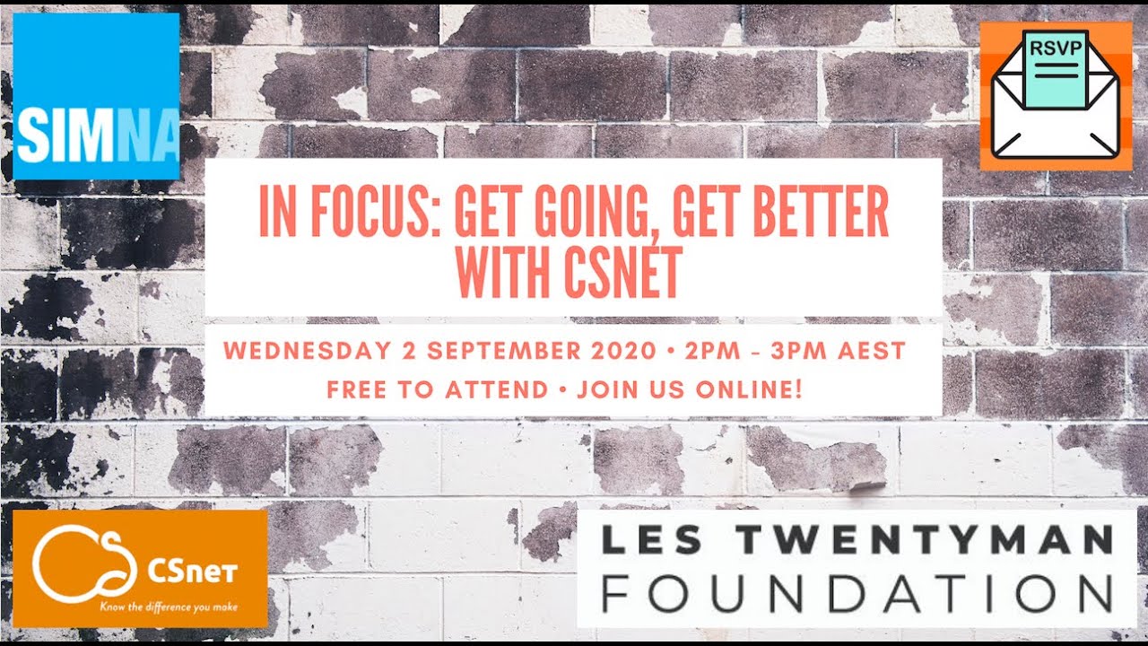 Webinar 7: Get Going Get Better with CSnet