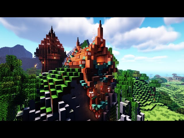 Timelapse Mountain House | Mountain Base + Schematic 1.17.1 Minecraft Map