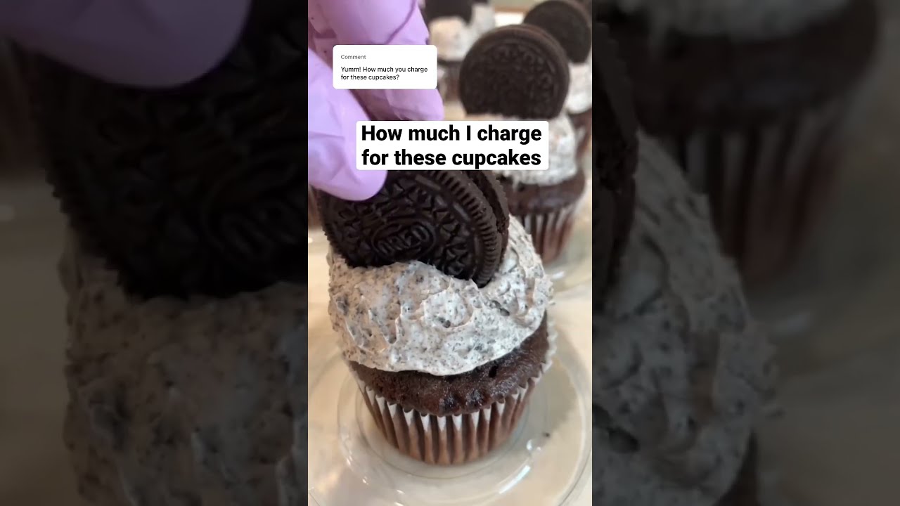 How Much I Charge for Cookies and Cream Cupcakes