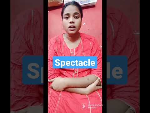 Spectacle meaning in Telugu