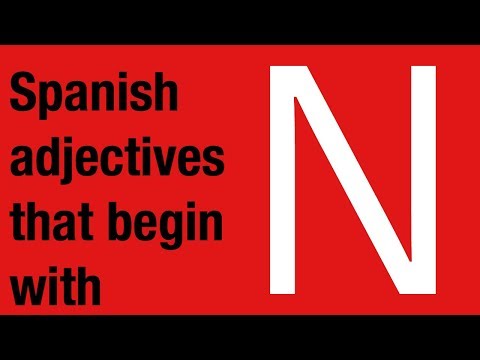 Spanish adjectives that start with N