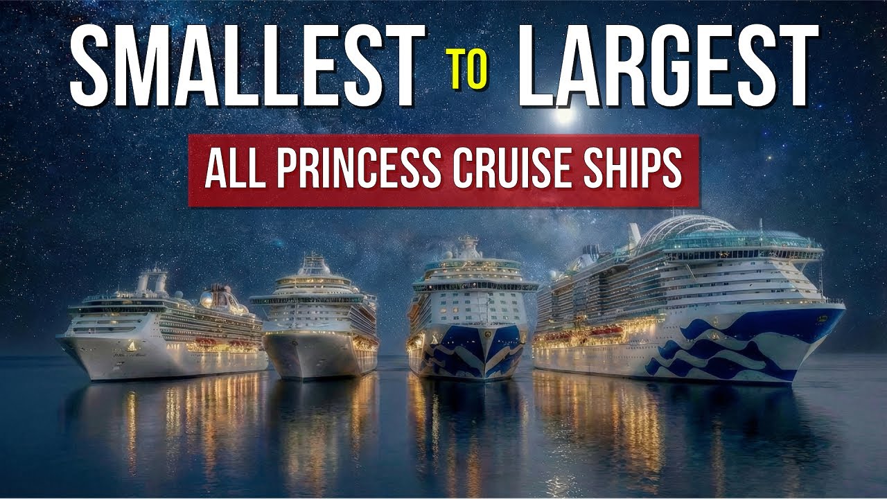 Princess Cruises Ships by Size (Smallest to Largest)