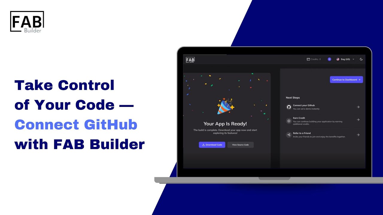 Take Control of Your Code — Connect GitHub with FAB Builder