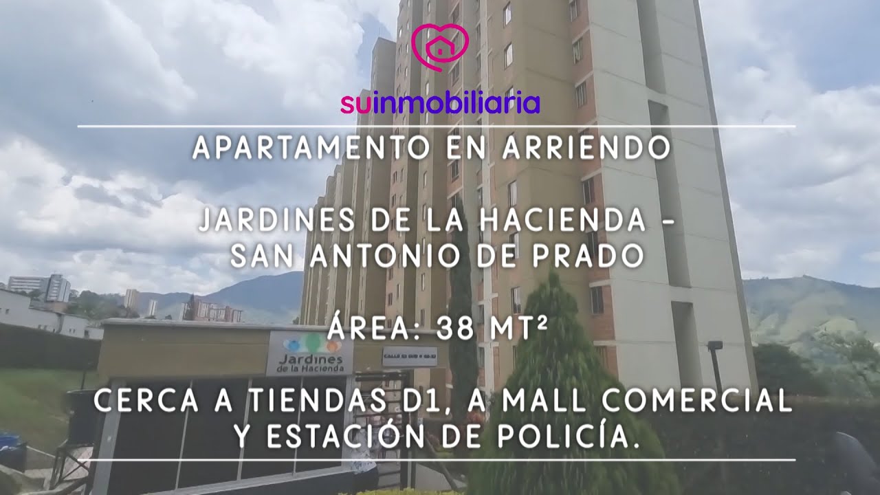 ARRIENDO APARTAMENTO EN JARDINES DE LA HACIENDA  SAN ANTONIO DE PRADO