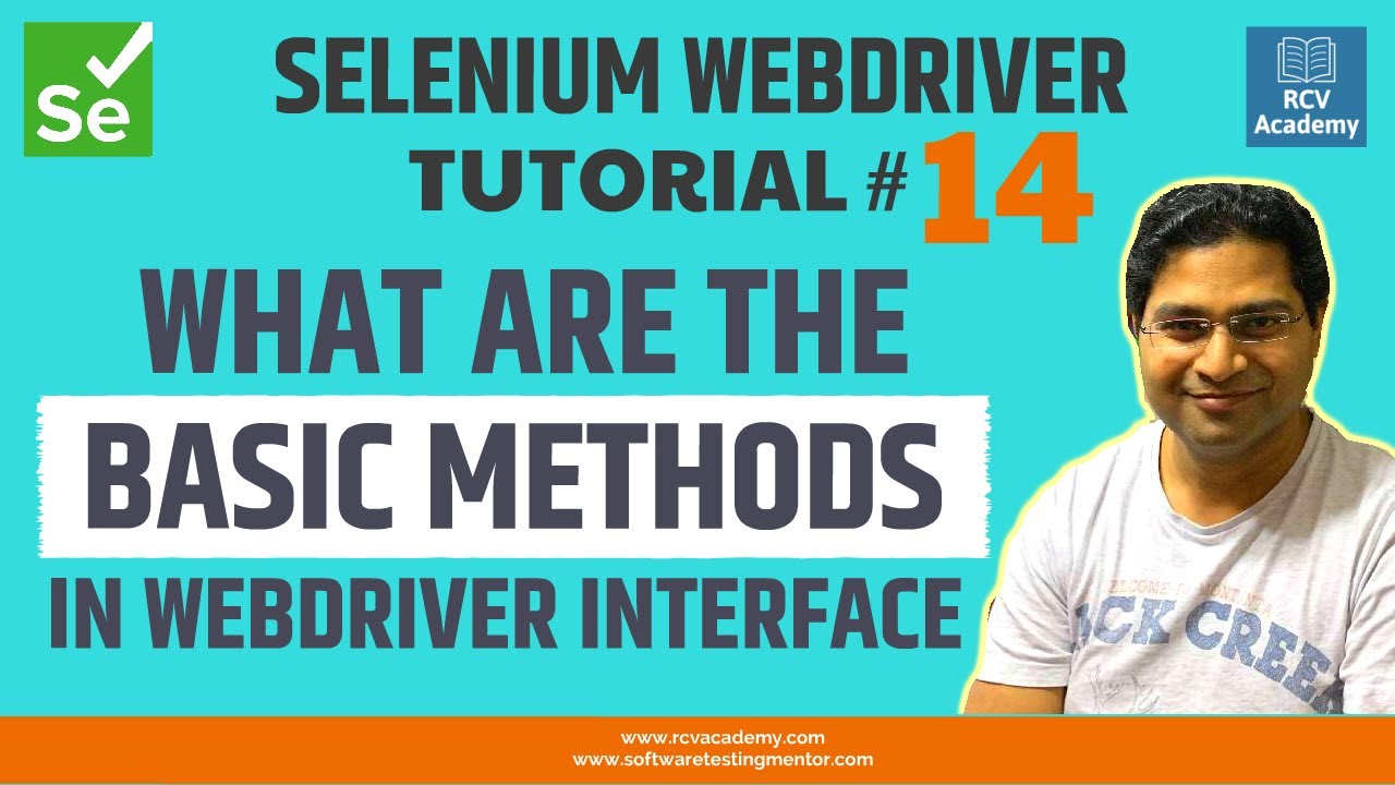 Selenium WebDriver Tutorial #14 - What are the Basic Methods in WebDriver Interface