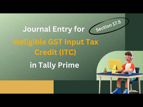 Ineligible Input Tax Credit (ITC) Under GST in Tally Prime