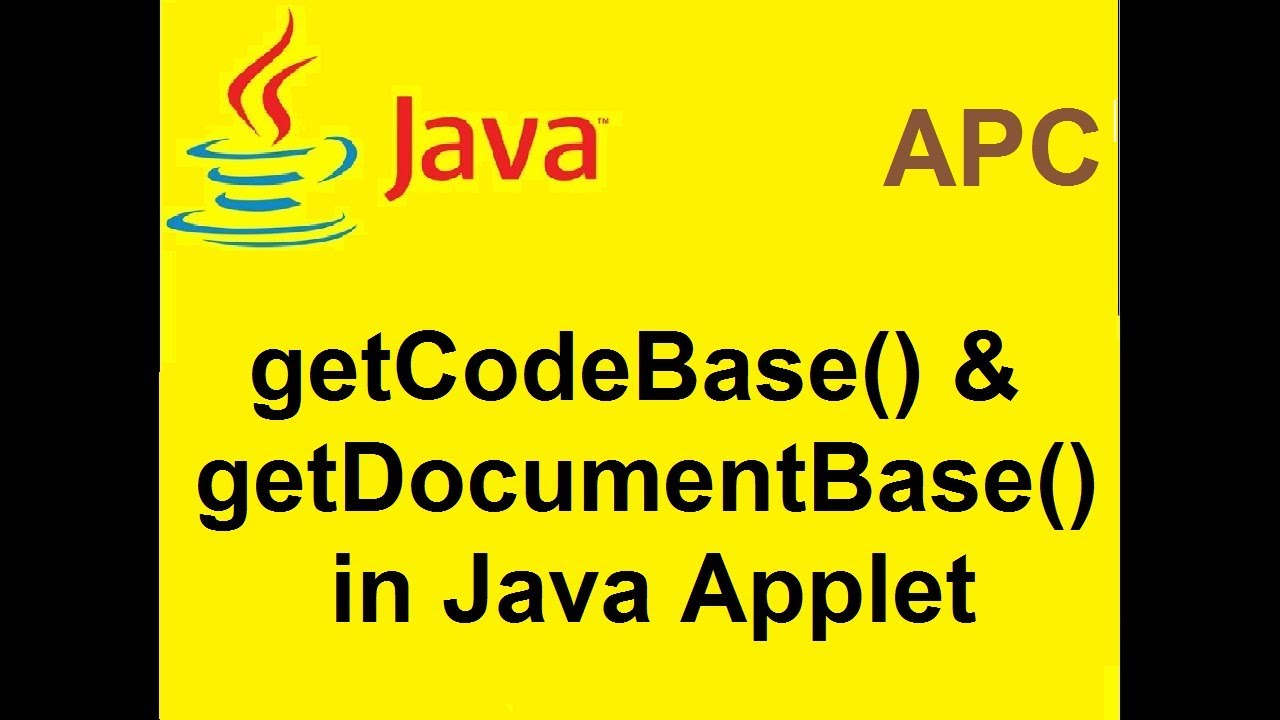getCodeBase() and getDocumentBase() in Java Applet