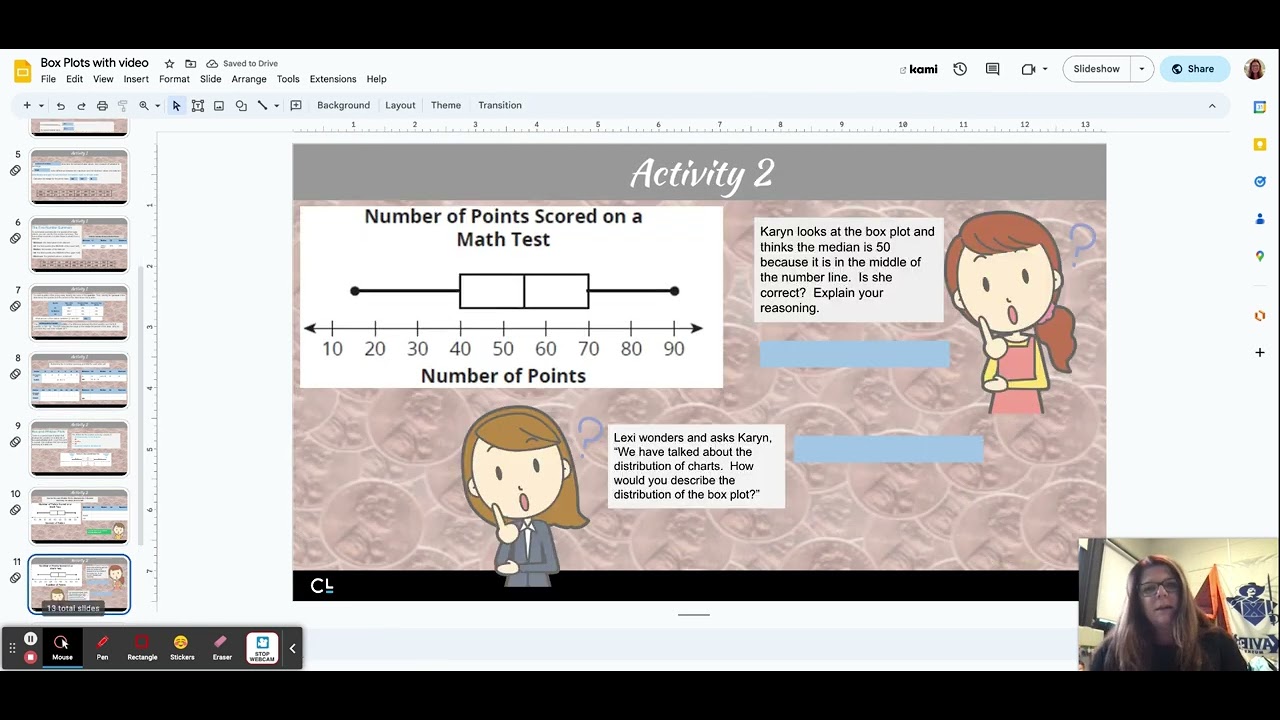Box Plots with video - Google Slides