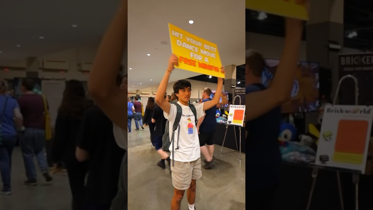 Will people dance for a free Lego minifigure? #lego #dance #challenge
