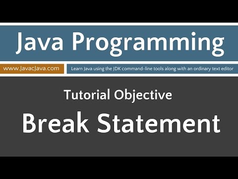 Learn Java Programming - Break Statement Tutorial