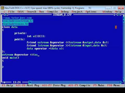 Learn Add Matrix Using Stream And Operator Overloading In C Tamil Part 1 - Mind Luster