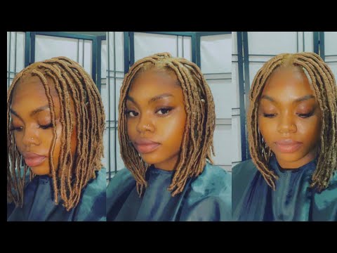 Faux Locs / Trendy BOB Hairstyle / Natural Hair/ How To seal The Ends