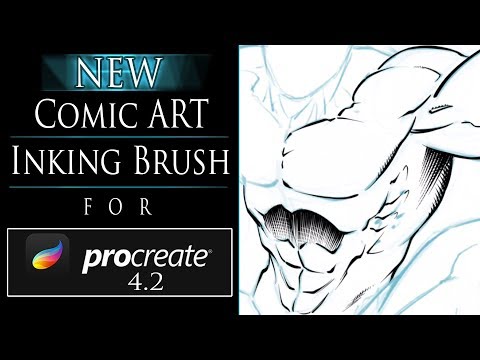 NEW Comic Inking Brush for Procreate 4 2 ( Stroke Taper )