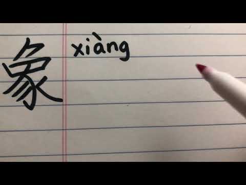 Mandarin Writing 5.15 象 elephant