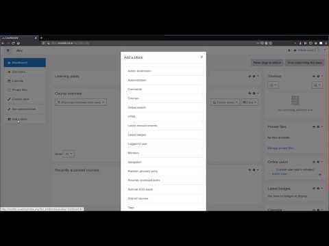 Moodle developer tutorial 1/5 - Creating a new moodle block plugin initial skeleton/boilerplate code