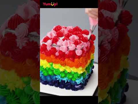 Bolo Arco iris #cake #chocolate #escolhasdoces #quiz #chocolatecake