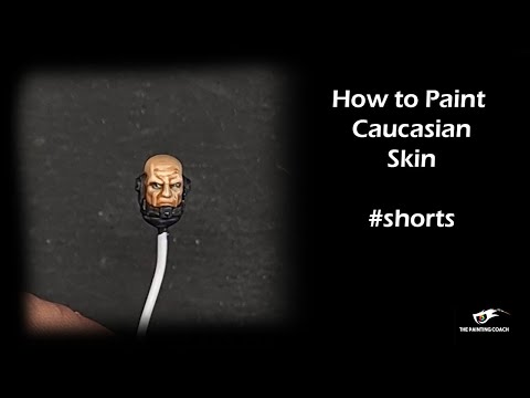 How to Paint Caucasian Skin #shorts