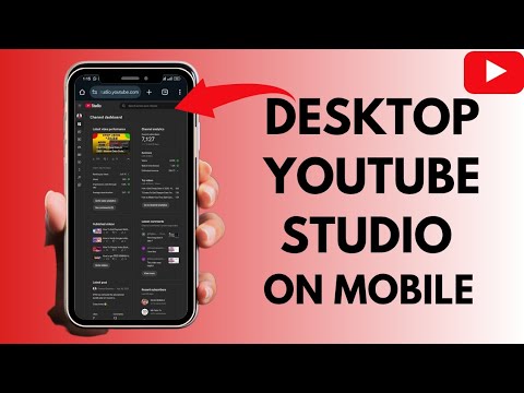 How to ACCESS YouTube Studio Desktop with your mobile phone