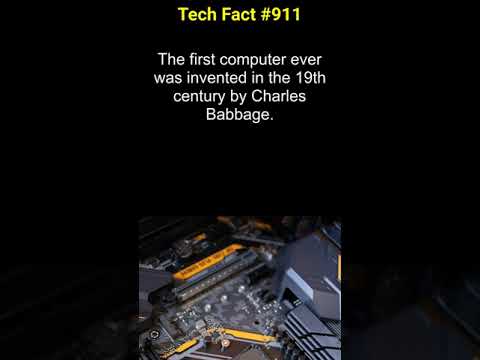 The first computer ever was invented in the 19th century by Charles Babbage.