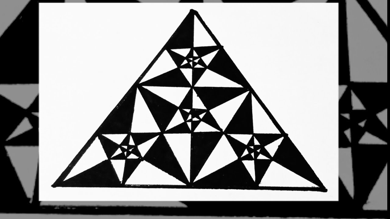 triangle geometry art pattern. #short #shorts #youtubeshorts