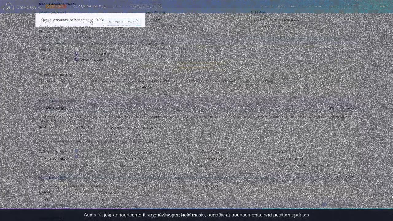 Queue Configuration — Cloudspire Voice Administration