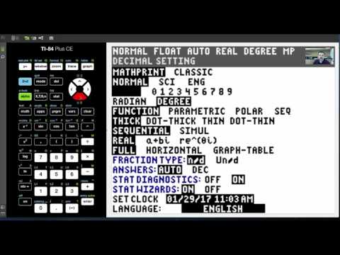 TI-84 CE Tutorial 50 Converting Degree to Radians and Vice-Versa