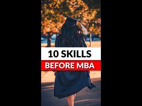 10 Skills Before MBA #shorts