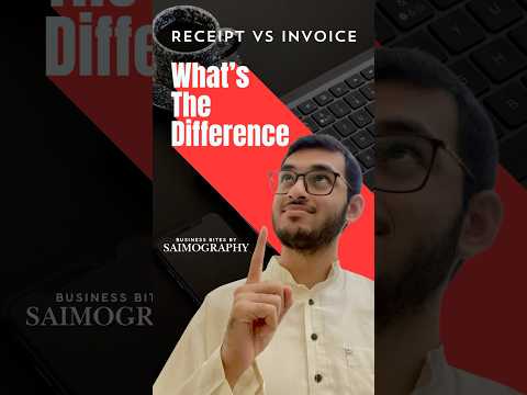 🔥 “Invoice vs Receipt 🔥 Most People Get This WRONG!” #saimography #capcut #business