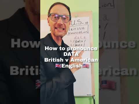 Can you pronounce DATA in British English.π¬π§ Master British pronunciation. #english #learnenglish