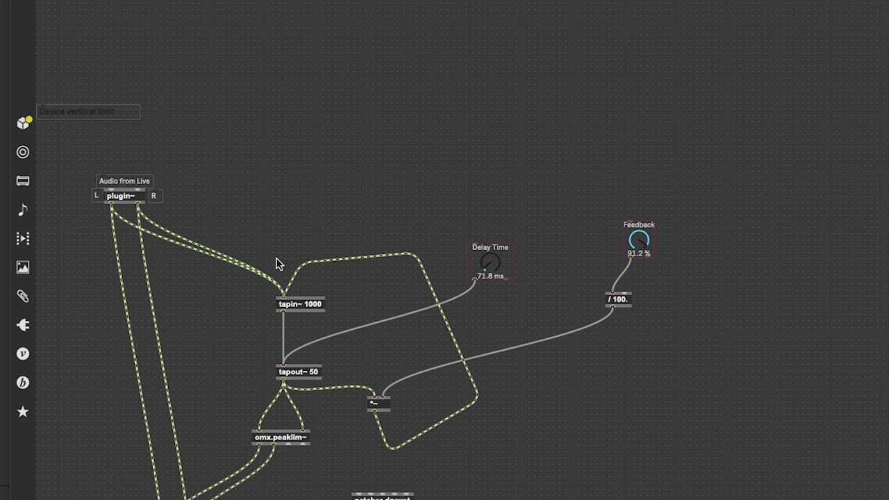 Max For Live, Delay Line Part 3