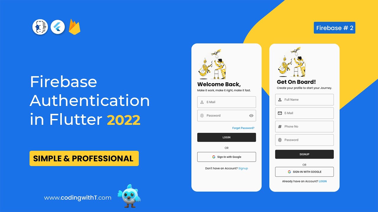 Flutter Firebase Authentication Tutorial - Firebase Auth using email and password 2025