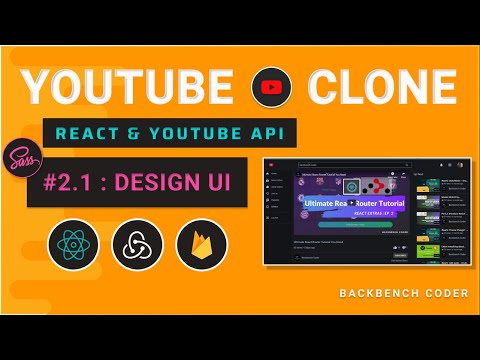 🟢 Part 2.1 : Project Set up & UI design using Sass - YouTube Clone using React & YouTube API