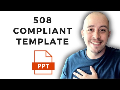 How to make a 508 compliant PowerPoint Template | WCAG