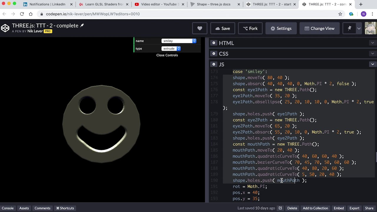 ThreeJS: Tips, Tricks and Techniques - Shapes