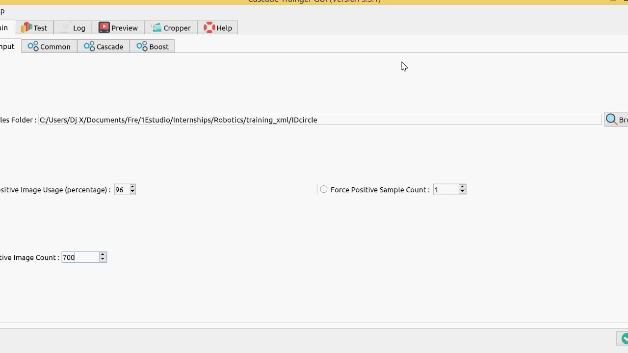 Easier Cascade Training using CascadeGUITrainer for Windows