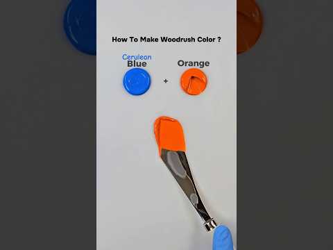 Let's Mixing Cerulean Blue & Orange 🧡 #colormixing #artvideo #art #colors #orange #paintmixing