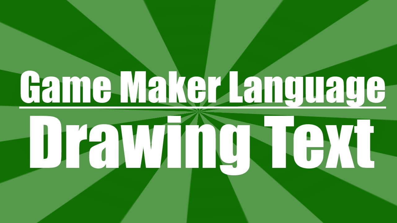 Game Maker Language :: Drawing Text