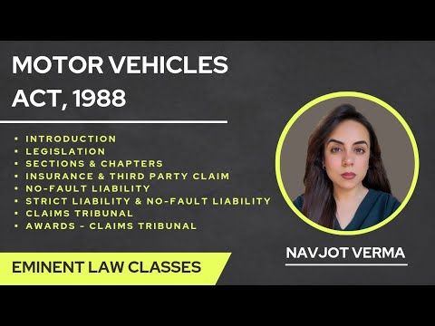 Motor Vehicles Act, 1988 - Important Sections