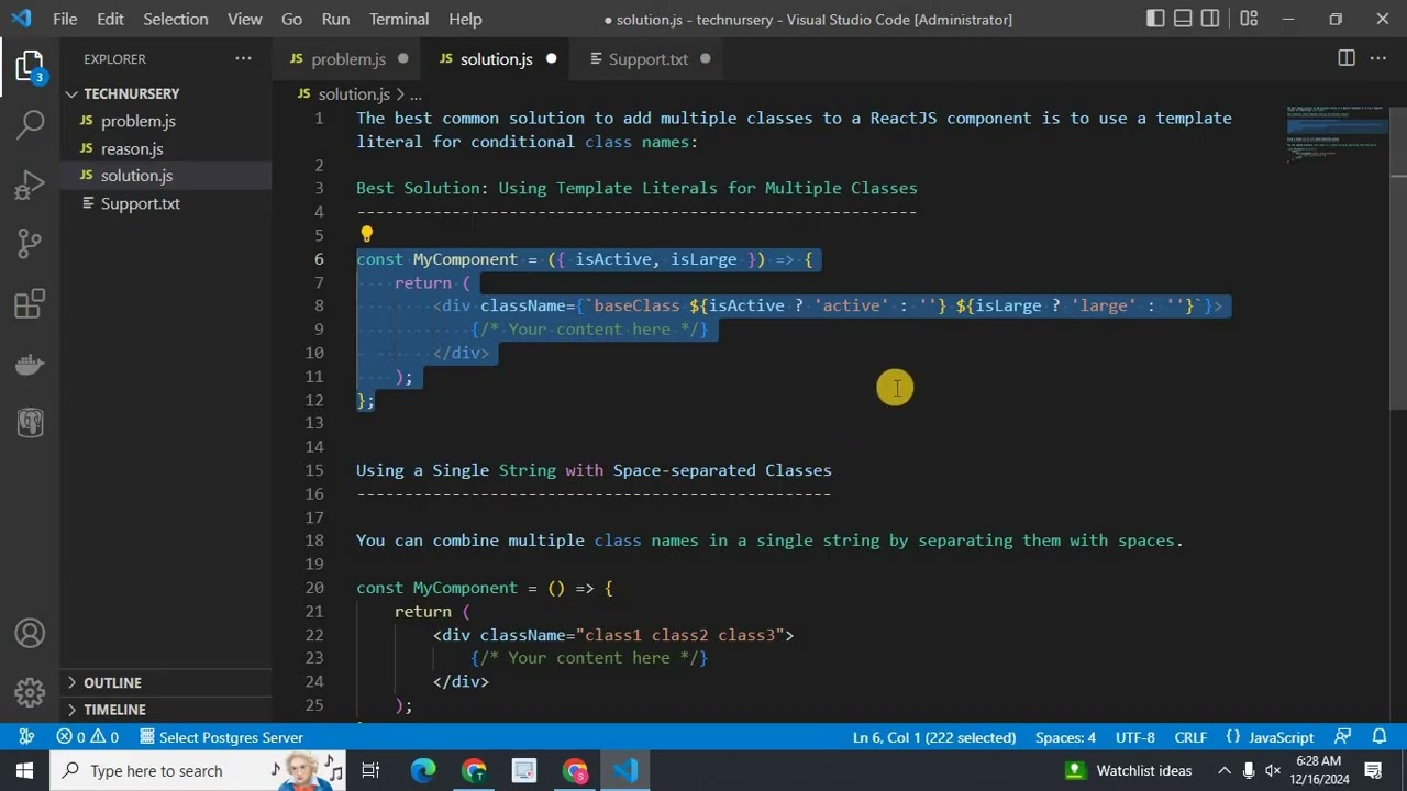 How to Add Multiple Classes to a ReactJS Component: Best Practices and Solutions?