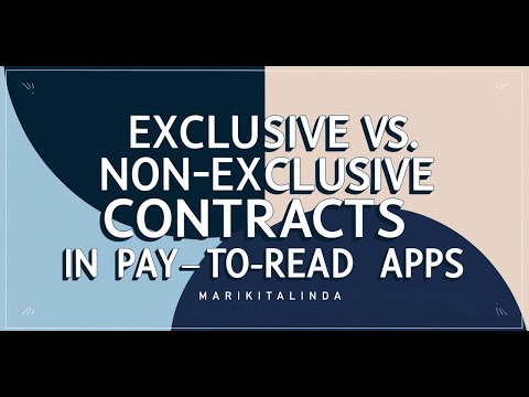 What are Exclusive & Non-exclusive Contracts in Pay-to-Read apps
